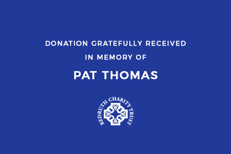 Pat Thomas Funeral Donation – Redruth Charity Trust